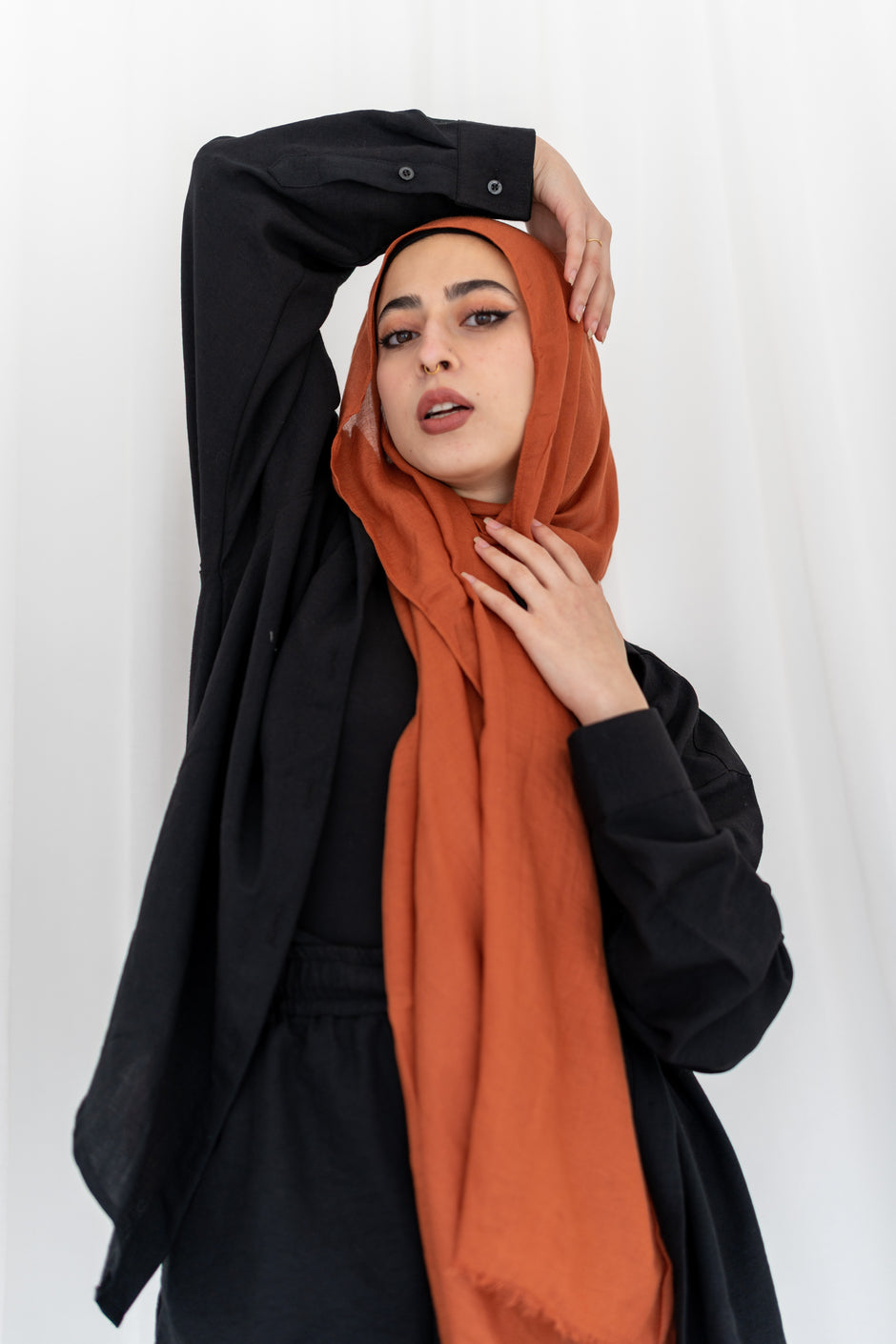 Buttoned Linen Collection – Sjaal