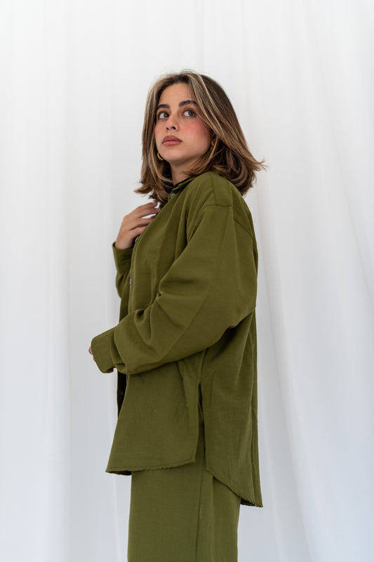 Buttoned Linen Collection – Sjaal