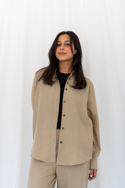 Buttoned Linen Collection – Sjaal